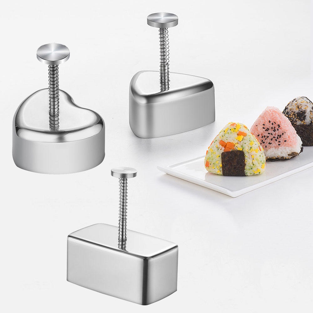 Onigiri Mold Stainless Steel, Musubi Mold Rice Mold Kit, Maker Press ...
