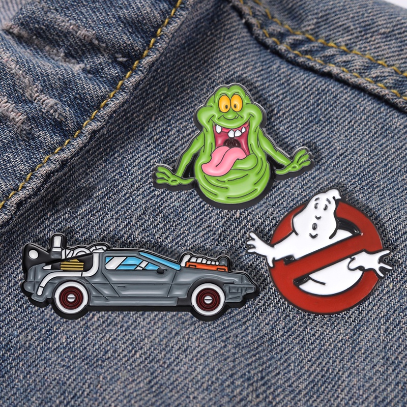 Slimer Ghost Brooch Horror Collector Pins Ghostbusters Slime Gift For ...