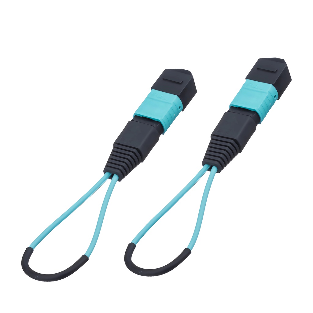 1PCS MPO/PC/MTP Fiber Optic Loopback Female Single Mode OM3 OM4 Adapter ...