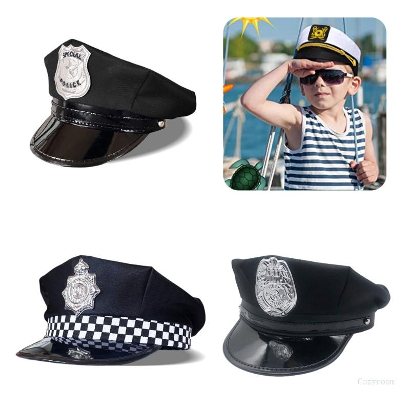 Crazy Kids Cosplay Police Cop Hat for Police Party Masquerade Cop ...