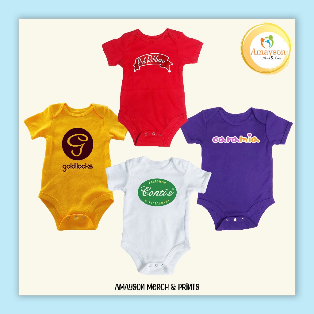 Amayson Food Theme Baby Onesie - Red Ribbon Goldilocks Contis Caramia ...