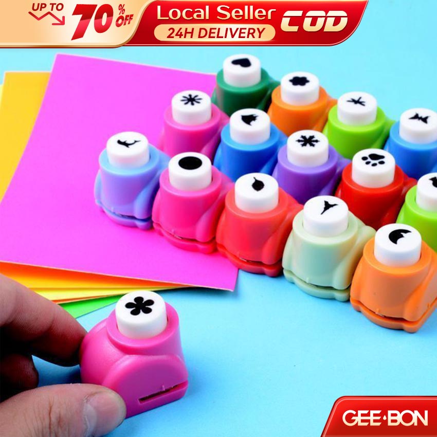 GEEBON 12pcs Paper Craft Hole Puncher Mini Scrapbooking Punches DIY ...