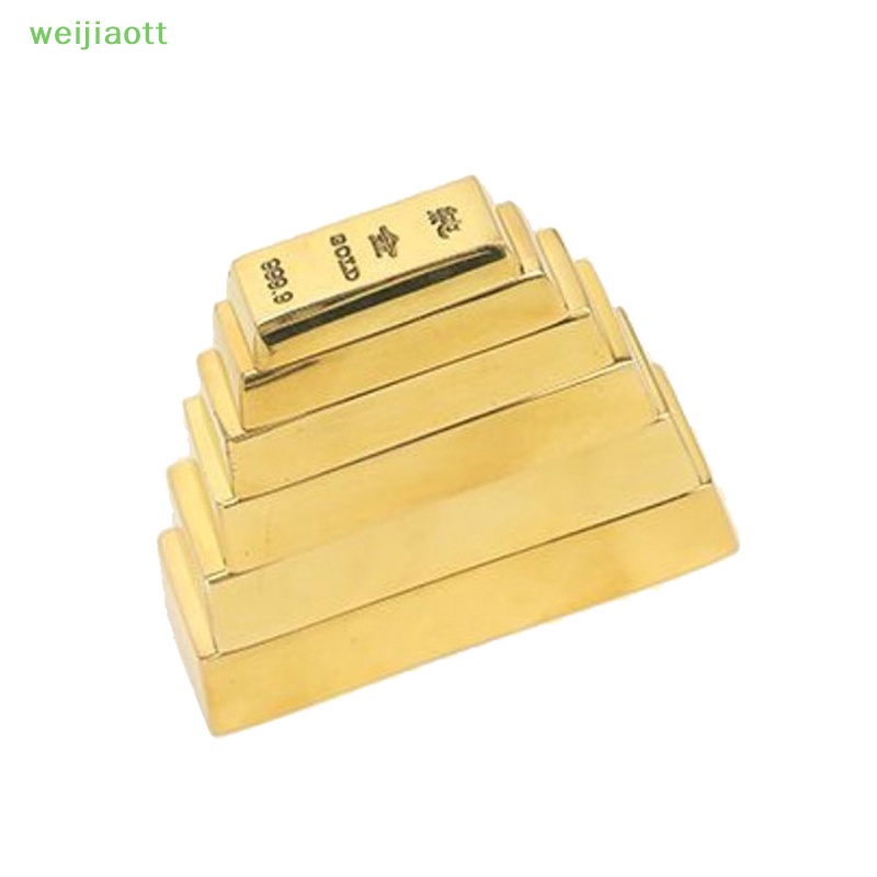 weijiaott Pure copper imitation gold bar fake gold bar ingot brass ...