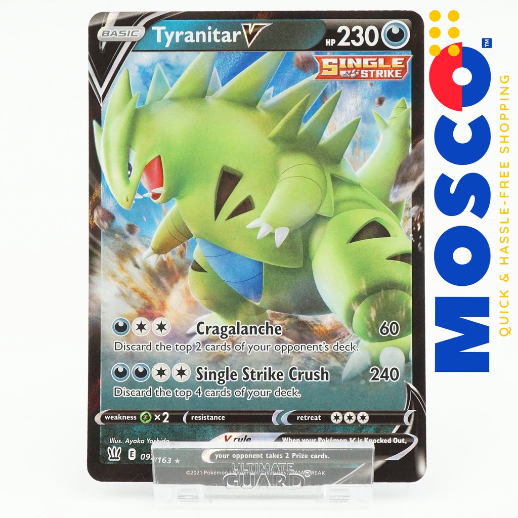 Tyranitar V - 097/163 - Ultra Rare Sword & Shield: Battle Styles ...