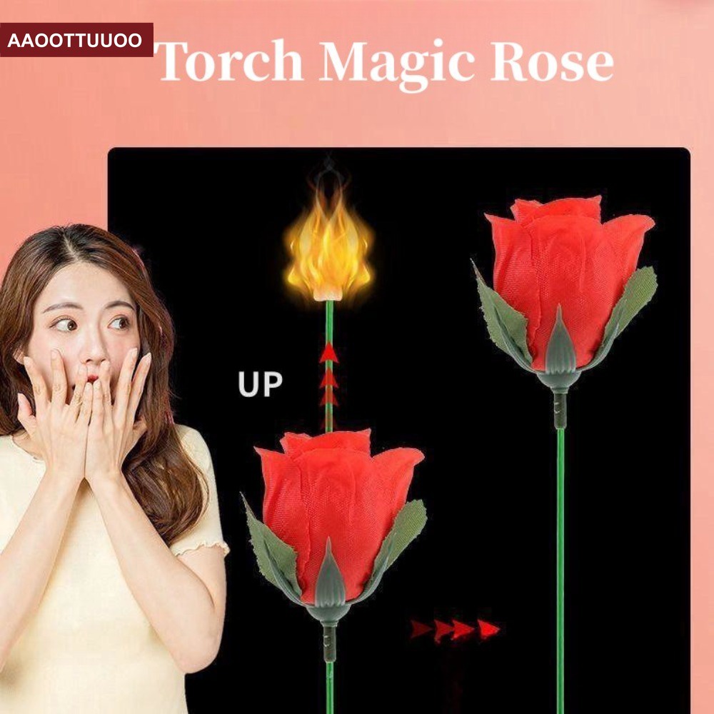 5pcs TK Romantic Magic Flame Rose Toy Proposal Confession Surprise Gift ...