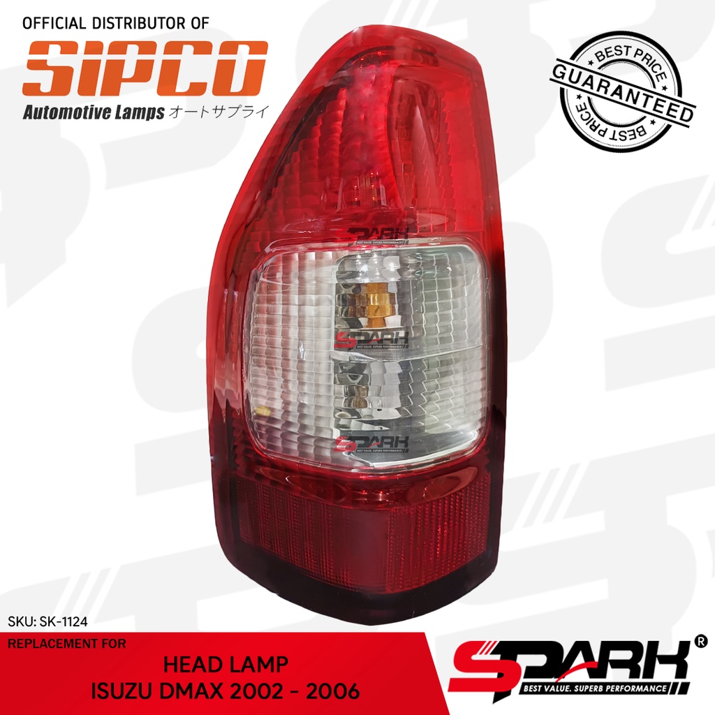 Tail Light Tail Lamp Isuzu D-Max Dmax D Max 2002 - 2006 Isuzu Pick Up ...