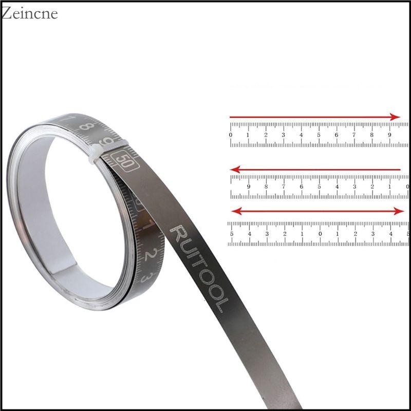Zein Measuring Tape Double Scale Stick on Workbench Ruler Table Sticky ...