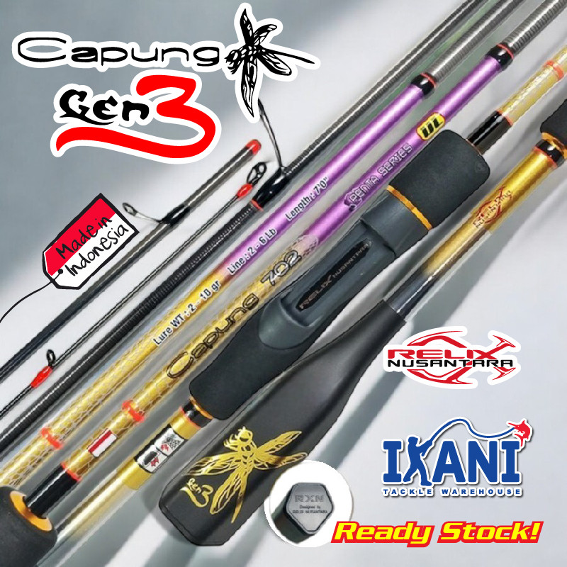 RELIC NUSANTARA CAPUNG GEN3 PENTA SERIES FISHING ROD SPINNING JORAN ...