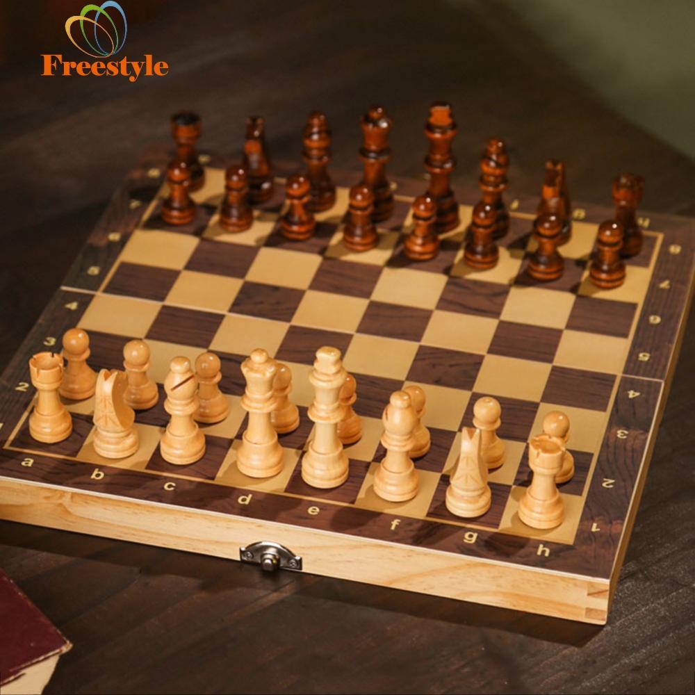 Wooden Checkers 2.2in King Figures 32PCS Chess Pieces Only for Chess ...