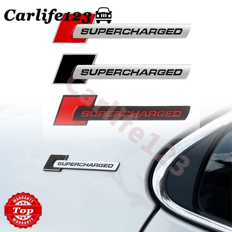 Audi Supercharged SUPERCHARGED Leaf Plate Side Metal Tail Decal Modification 7jzX Car Emblem ...