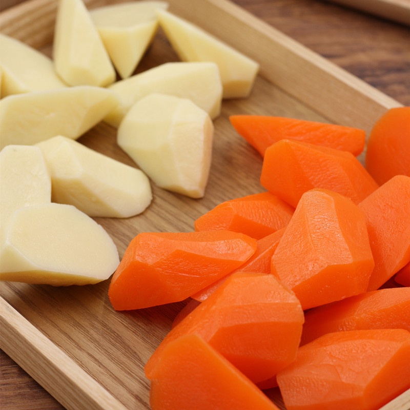 Simulated Food Potatoes Blocks Carrot Blocks Artificial Fake Vegetable ...