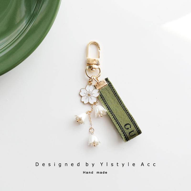 Cute Keychain handcrafted Phone Charm Lily of the Orchid Flower ...