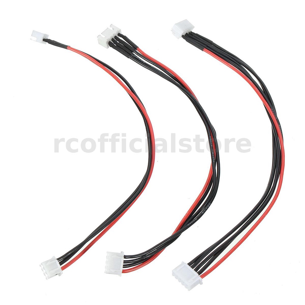 100Pcs Silicone Wire 2S/3S/4S 6 Pin JST-XH Connector Balance Extension ...