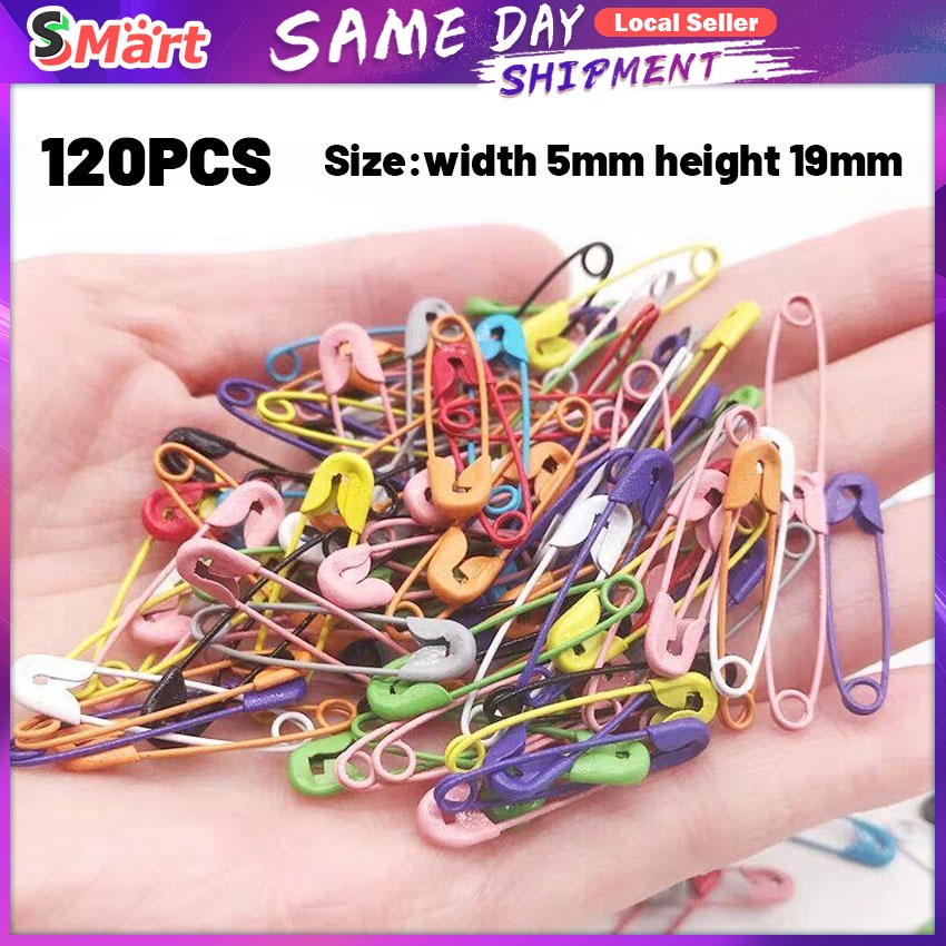 Mini Pins Colored Metal Safety Pins With Storage Box Small Safety Pins ...