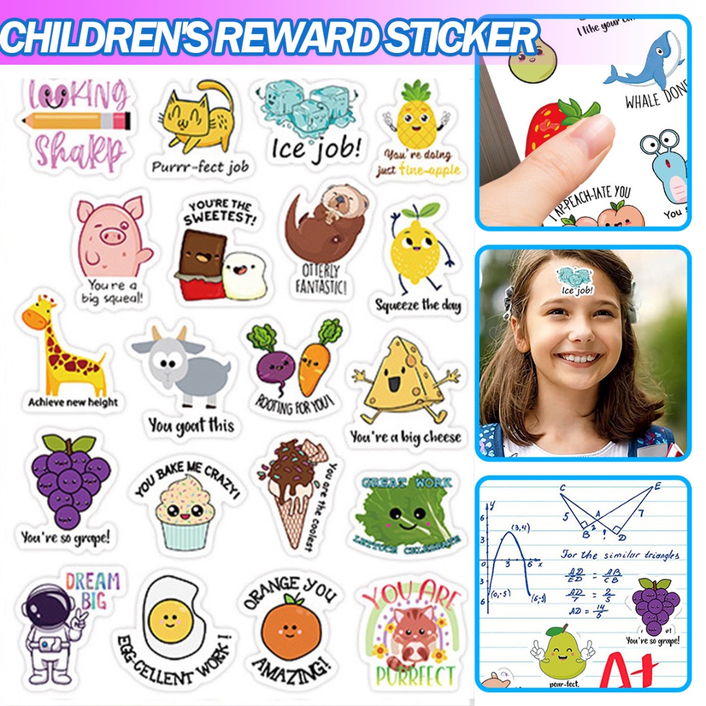 Children Reward Stickers for Children Praise Stickers Elementary School ...