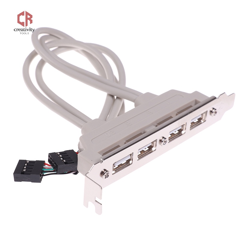 [CR] 4 Port USB 2.0 to 9 Pin MainBoard Header Extension Cable for PC ...