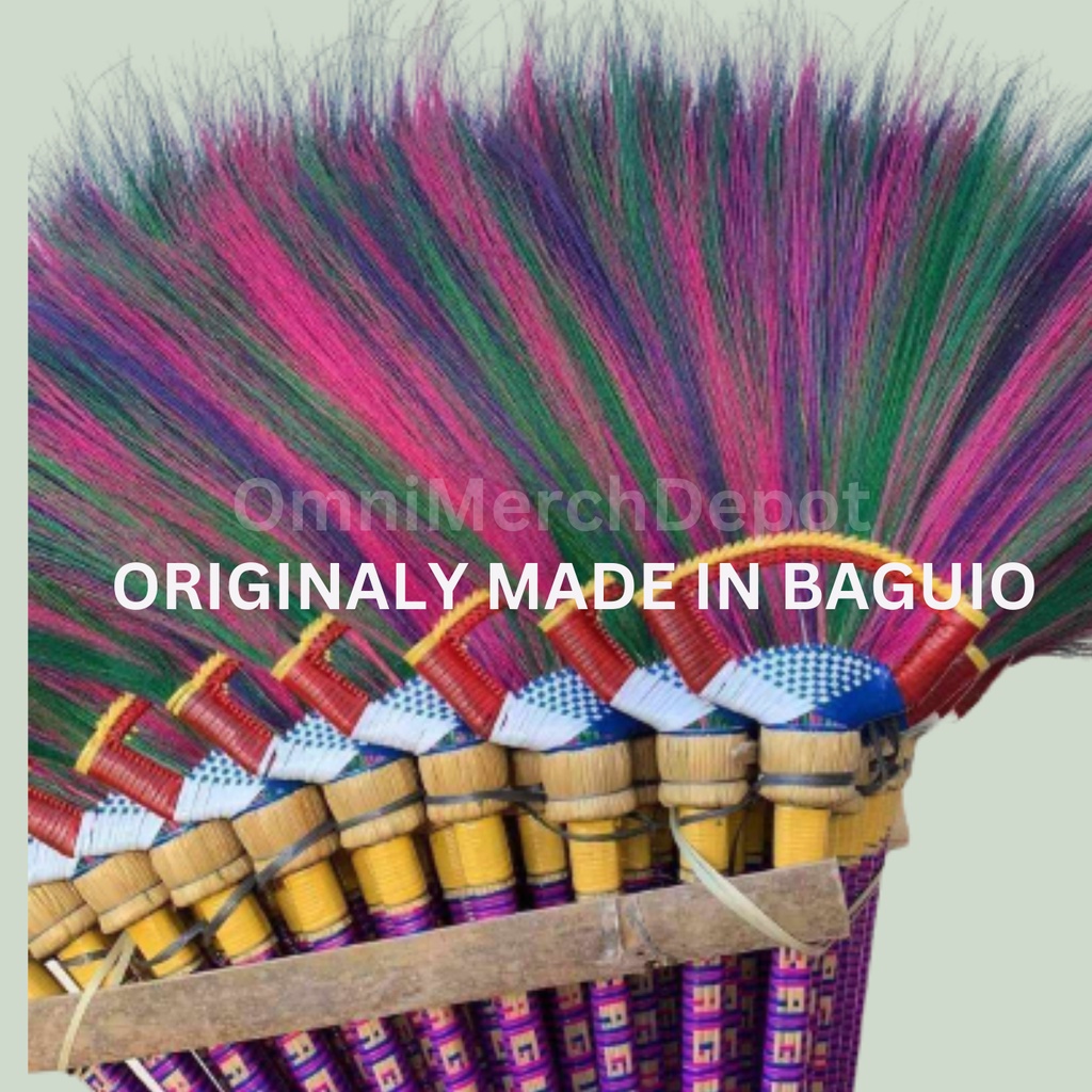 Large Rainbow Soft Broom Walis Tambo Makapal & Matibay Wood Handle ...