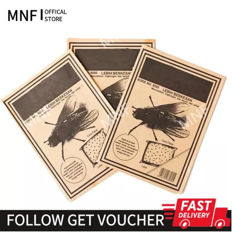 MNF Ticky Glue Paper Fly Flies Trap Catcher Bugs Insects Catcher Board ...