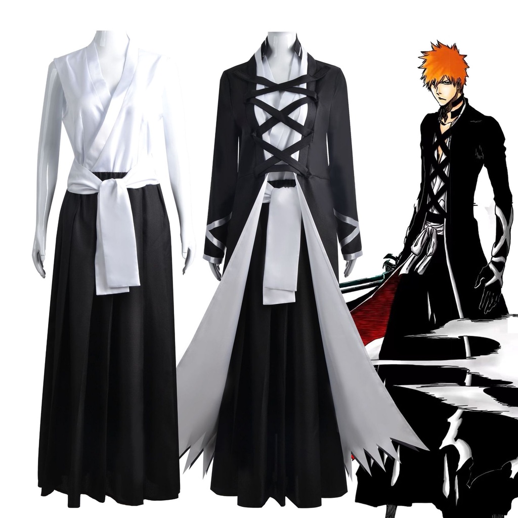 BLEACH cos Kurosaki Ichigo cosplay Anime clothing set | Shopee Philippines