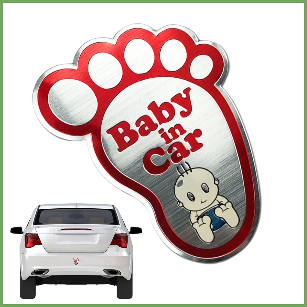 Baby in Car Baby on Board Sign for Car Removable Safety Sticker Notice ...