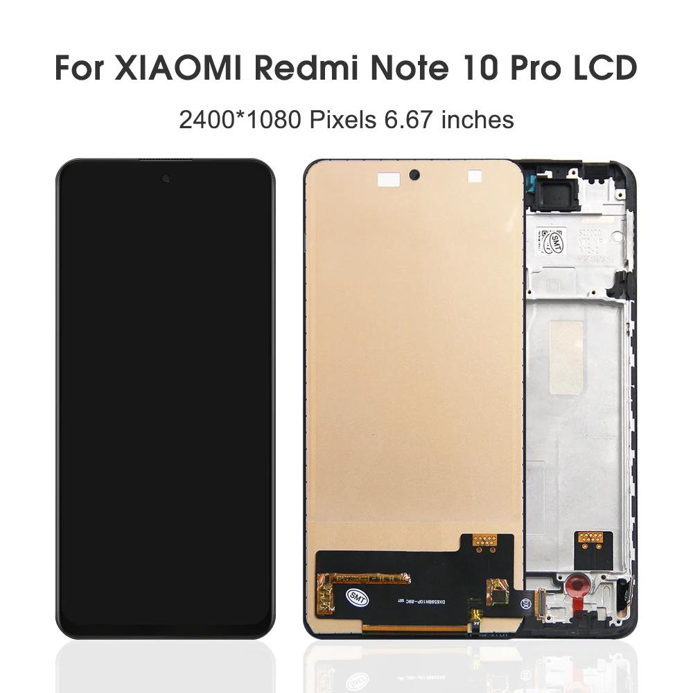 LCD Display Screen for Xiaomi Redmi Note 10 Pro M2101K6G M2101K6R Lcd Display Digital Touch ...
