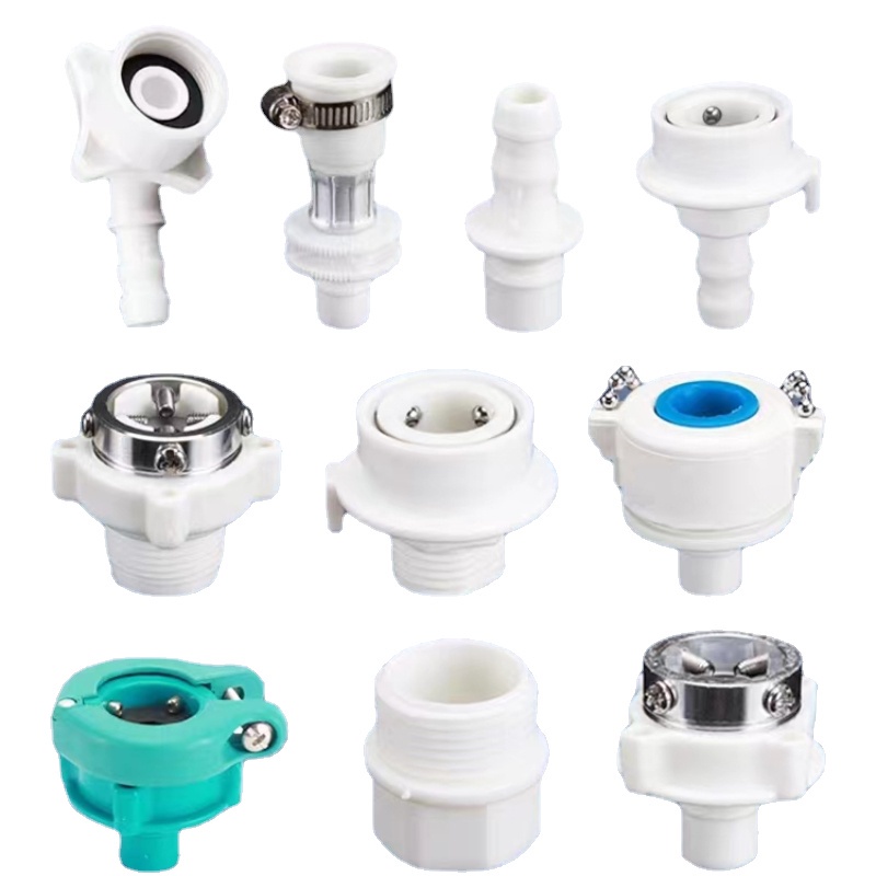 [XNY] 4-6 Points Universal Washing Machine Faucet Quick Connector Steel ...