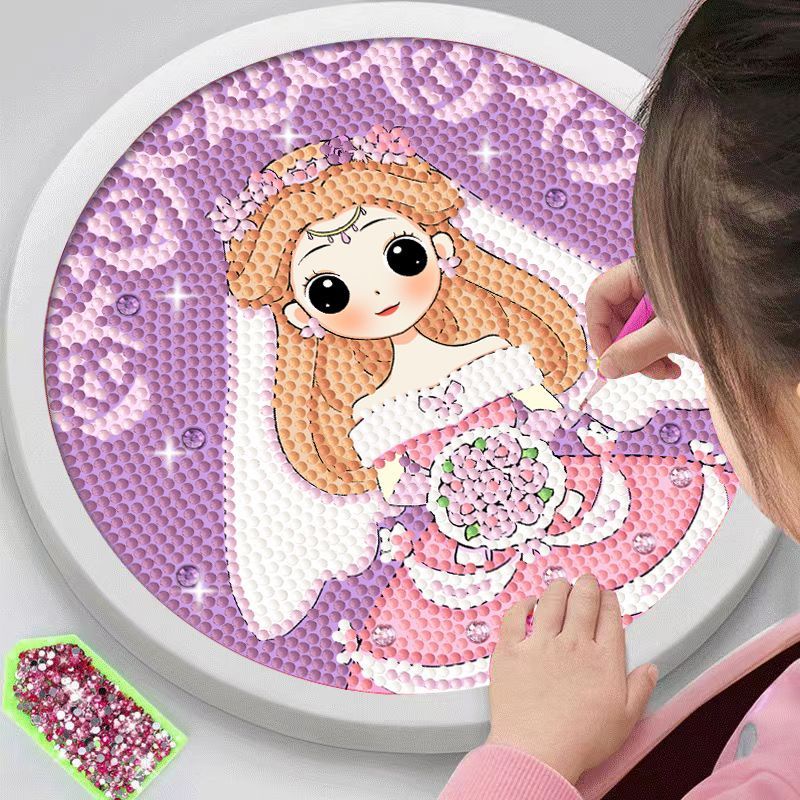 Princess Diamond Painting Children Handmade DIY Diamond Stickers ...