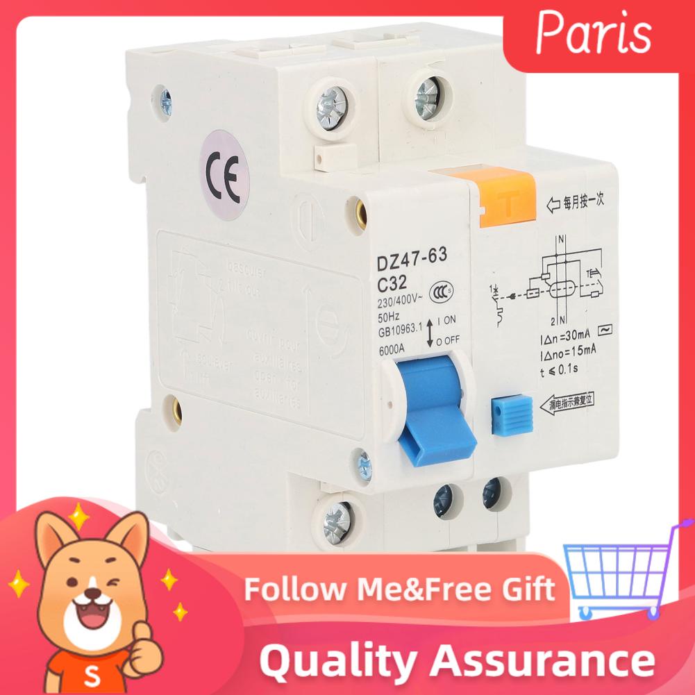 Superparis Ground Fault Circuit Interrupter Automatically Cut Off 6000A ...