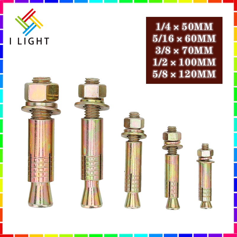Dyna bolt 1PCS 1/4", 5/16", 3/8",1/2",5/8"/Expansion Bolt Sleeve Anchor ...