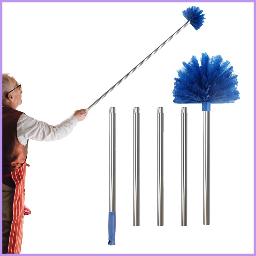 Cobweb Duster with Extension Pole Sturdy Extendable Spider Web Brush ...