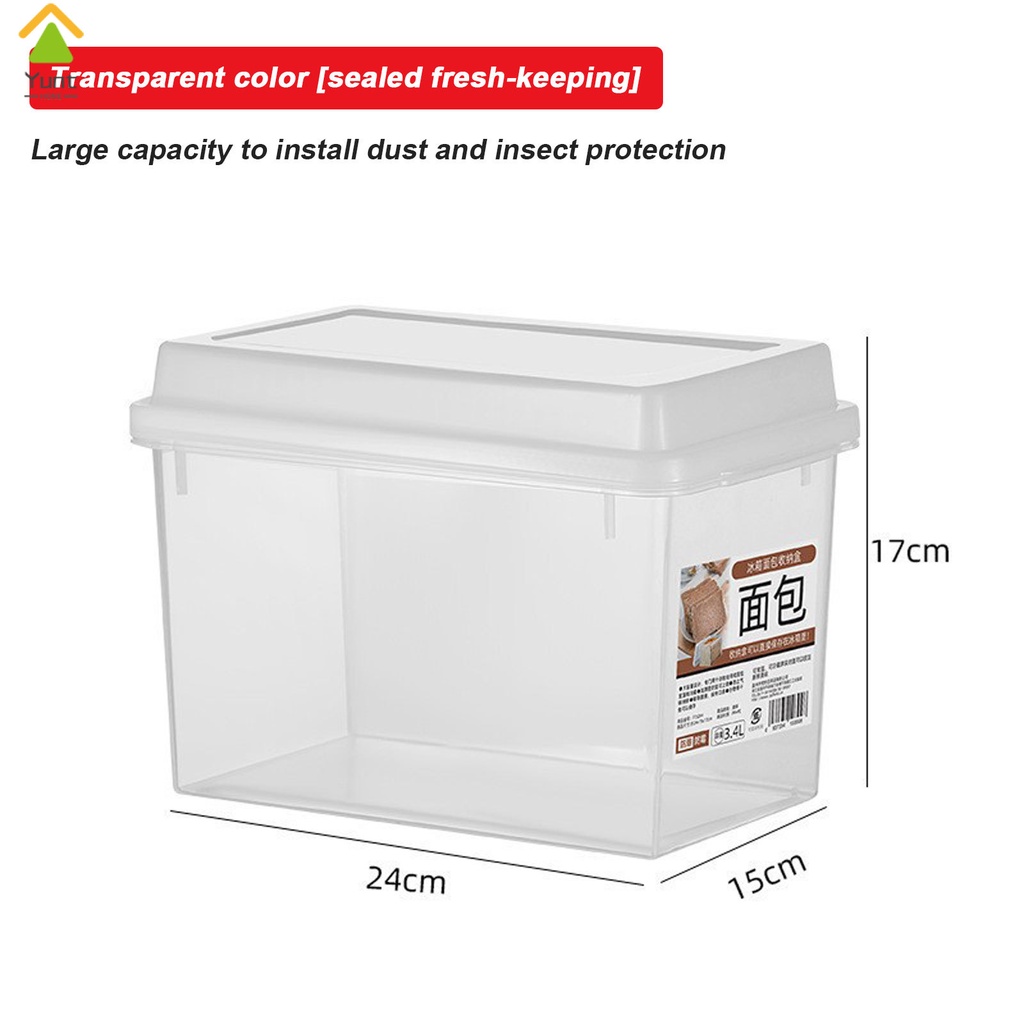 RS Bread Container Storage Box Kitchen Dispenser Bread Boxes Baking ...