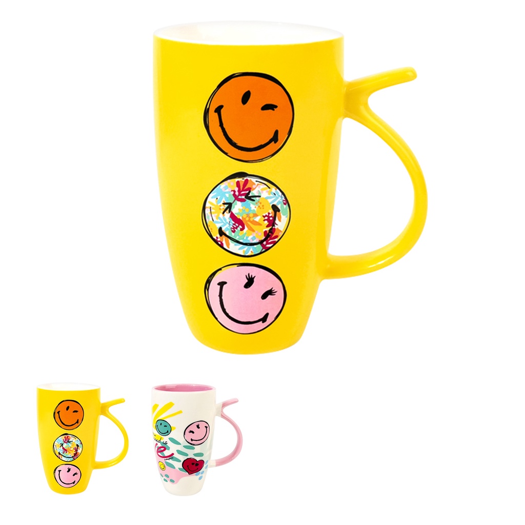 MINISO Smiley World Collection Ceramic Cup (560mL) | Shopee Philippines