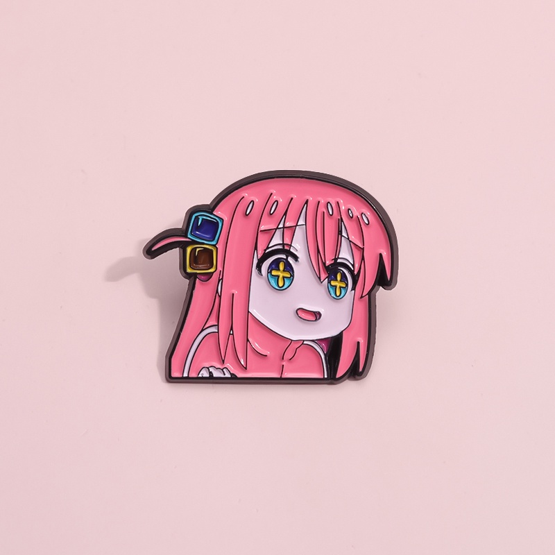 Bocchi The Rock Anime Enamel Pin Brooches Cute Character Pins Clothing ...