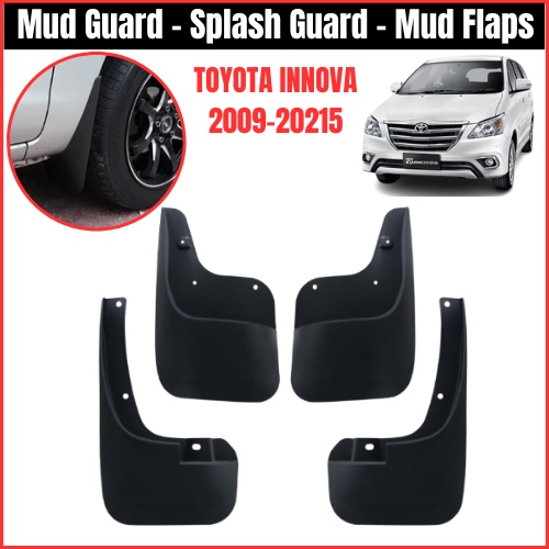 LF-024 Toyota Innova 2016 to 2024 Mud Guard With Screw Matte Black ...