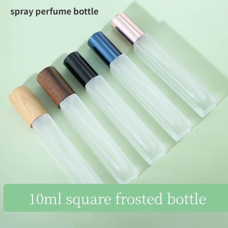 10ml Thick Glass Square Cylinder Perfume Bottle High Quality Refillable Spray Bottles ...