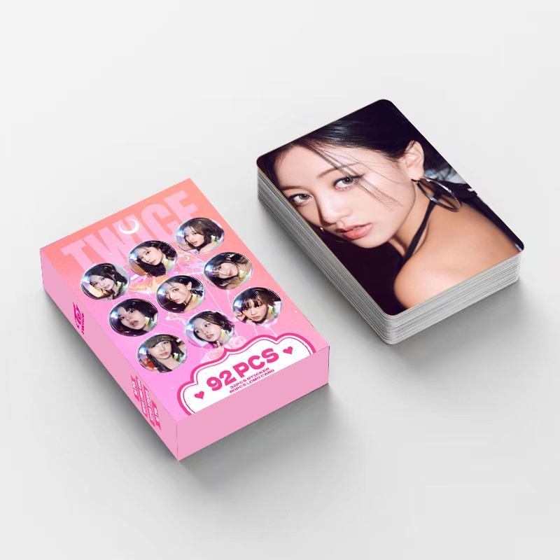 92-96pcs/box TWICE Stickers Photocards Lomo Cards Double Sided Nayeon ...
