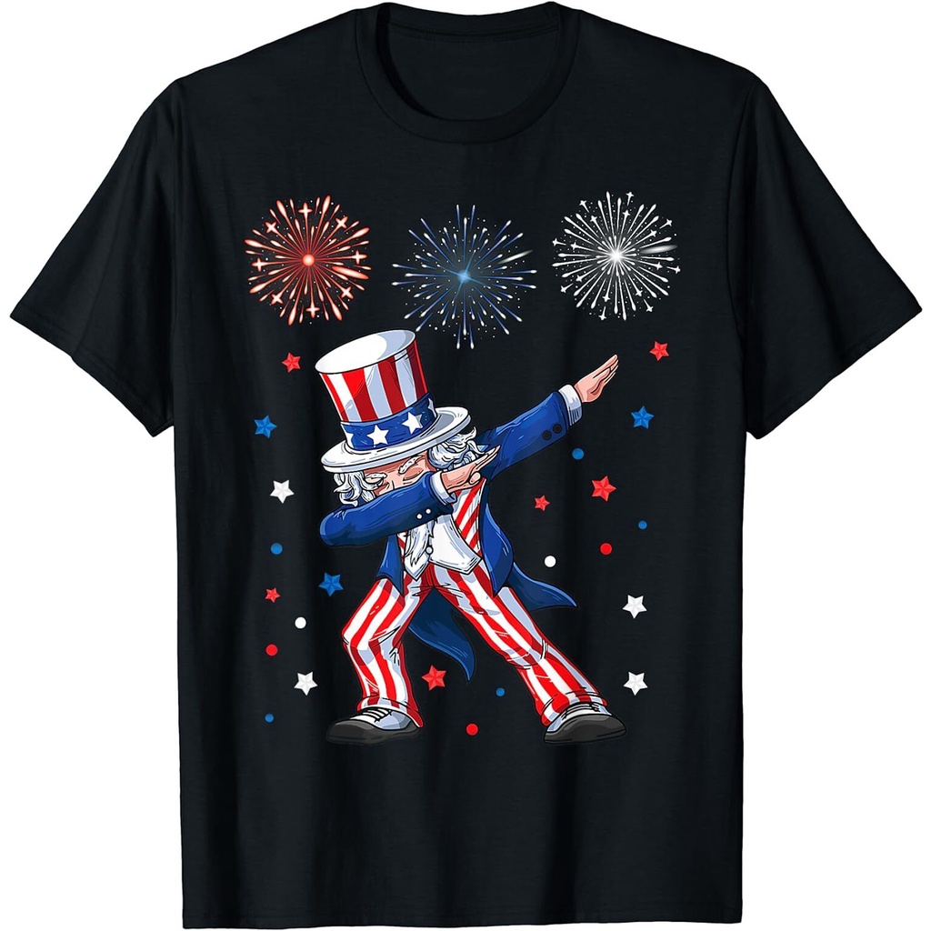 Dabbing Uncle Sam Fireworks 4Th Of July Men Funny Fashion Men T-Shirt ...