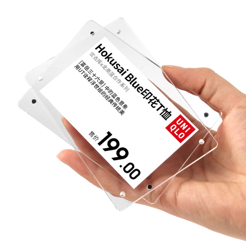 Acrylic Supermarket Price Tag Strong Magnetic Table Card Bathroom ...