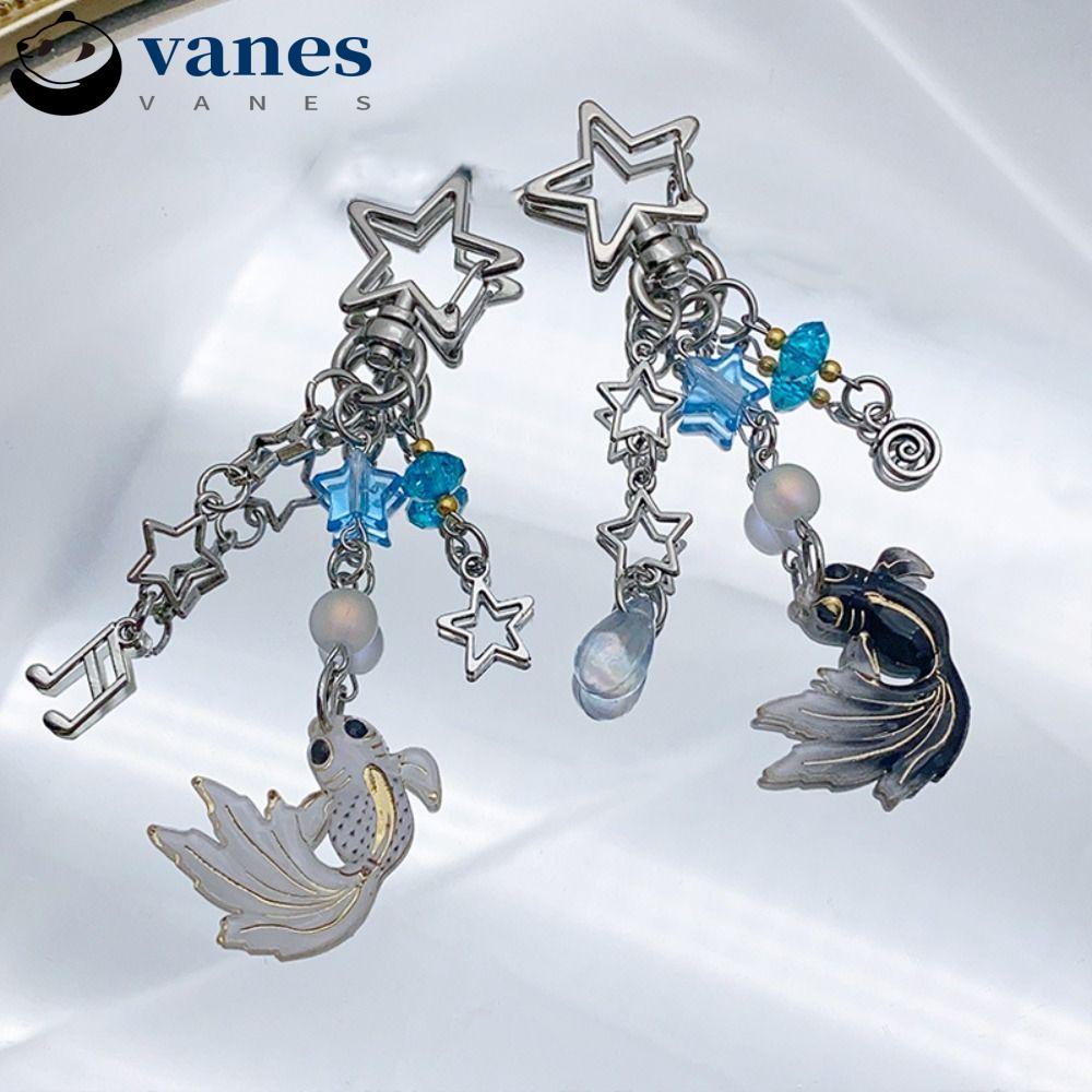 VANES Koi Star Bead Chain, Spice Girl Style Sea Theme Y2k Key Chains ...