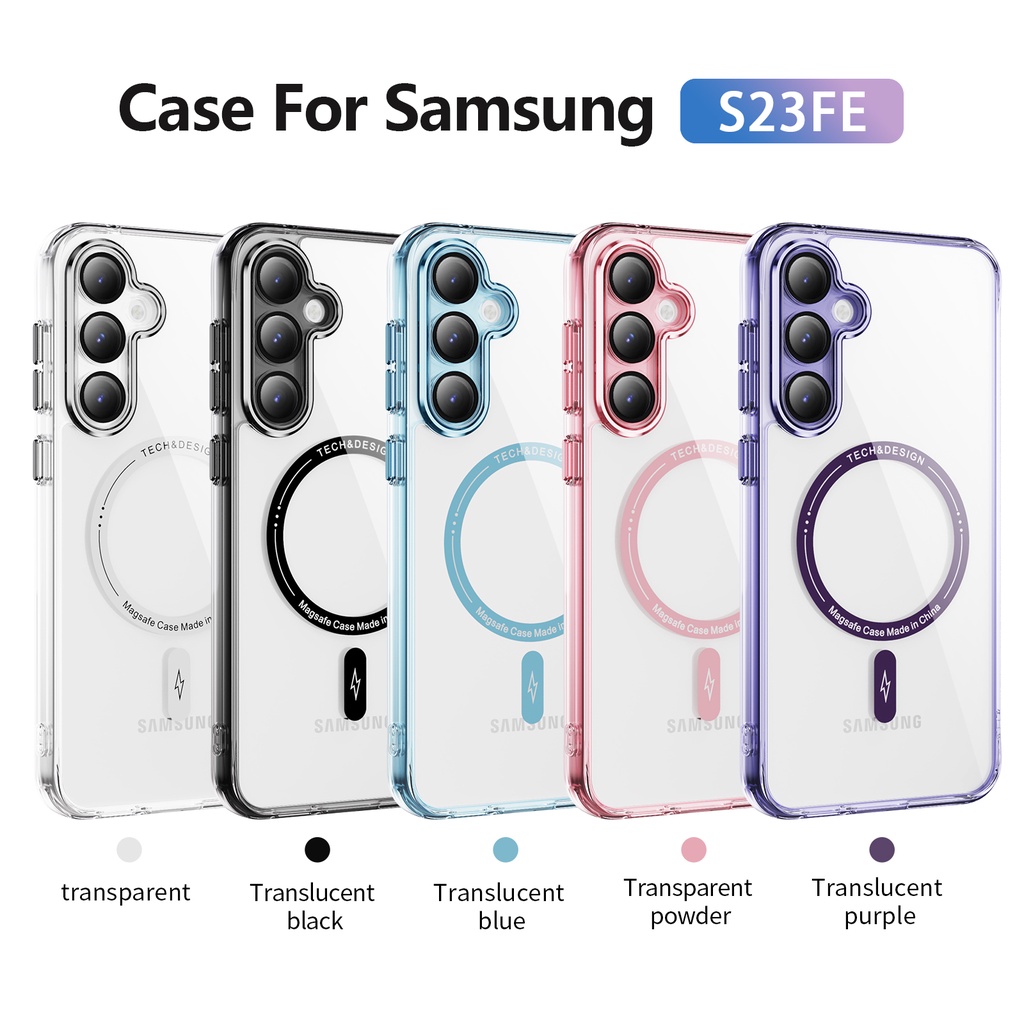 Phone Case for Samsung S23 Plus Ultra FE S23FE Crystal Transparent ...