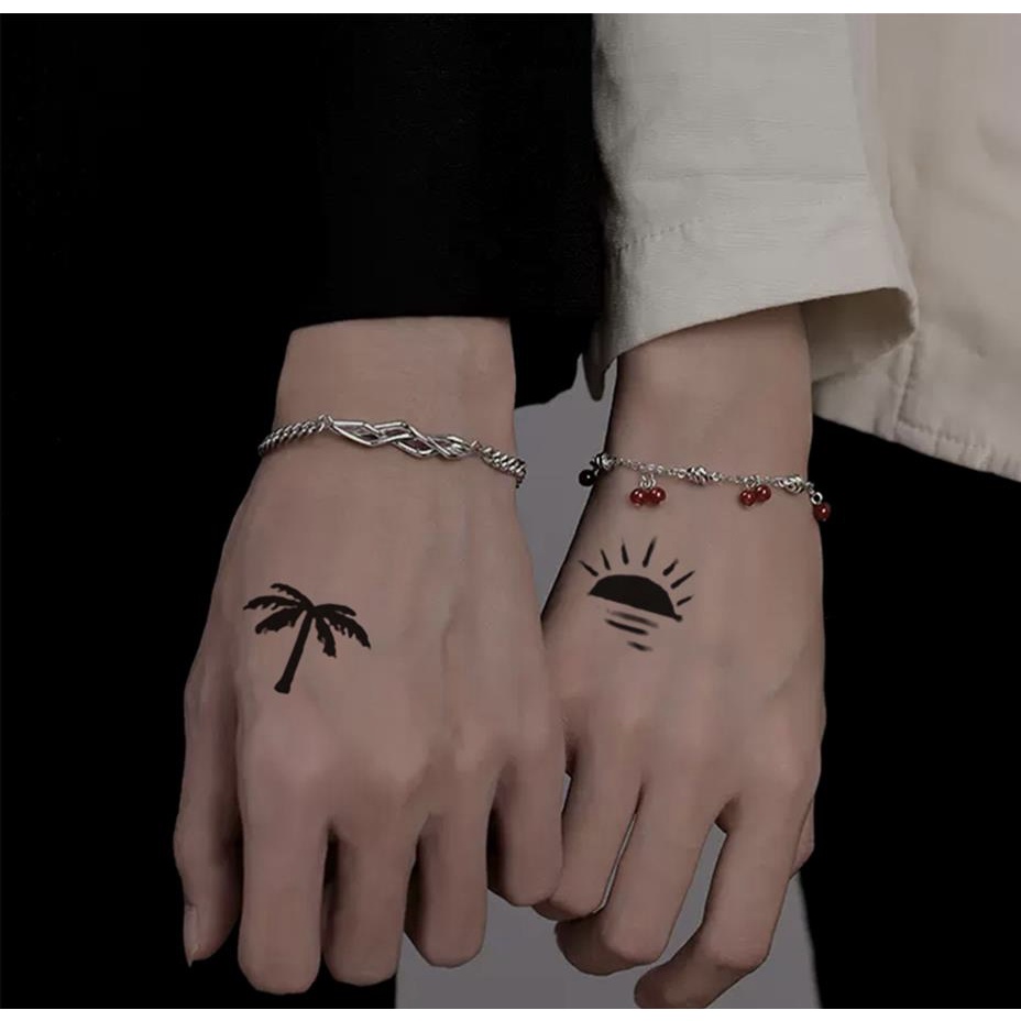 COD W01 Small Tattoo Unisex Design Waterproof Tattoo Dark Black Tattoo ...