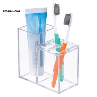 COD 1L Clear Acrylic Toothbrush Holder Organizer with Drain Holes ...