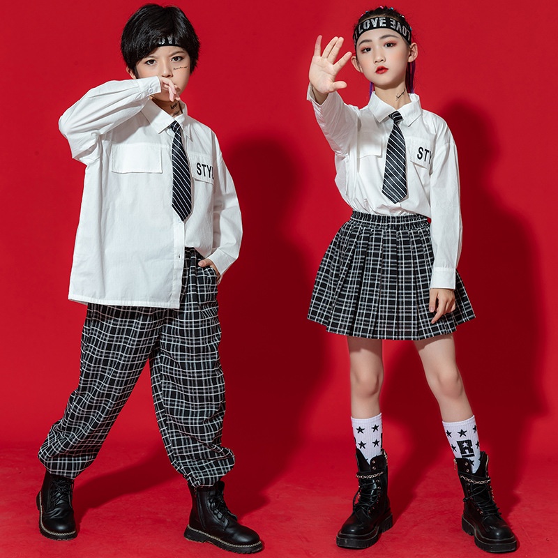 Children's Choir Performance Suit Boys Hip-hop Suit Girls' Jazz Dance ...