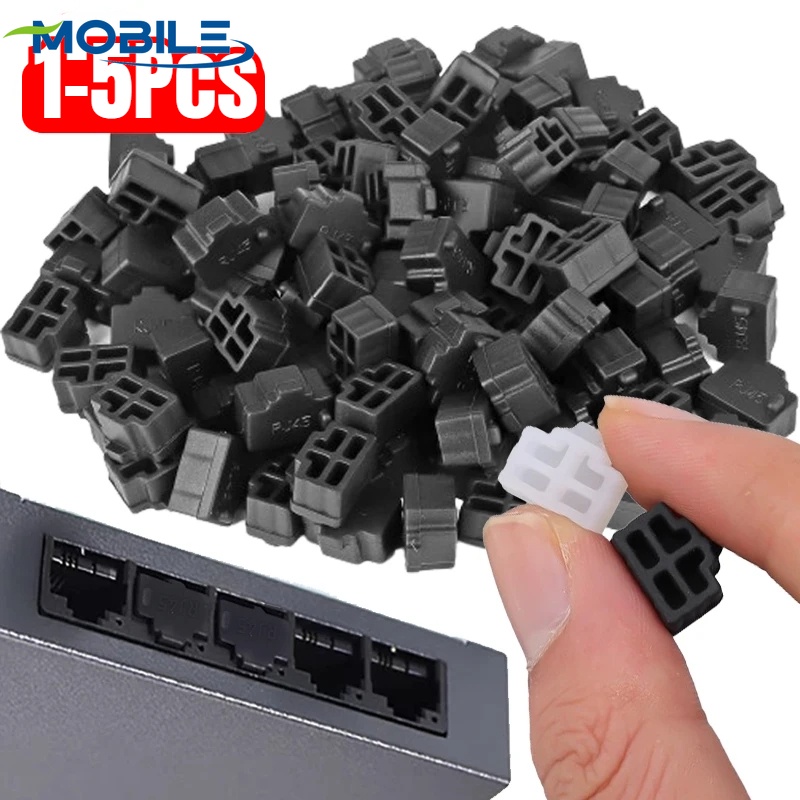 RJ45 Silicone Protectors - Anti Dust Cover - Ethernet Port Blanking ...