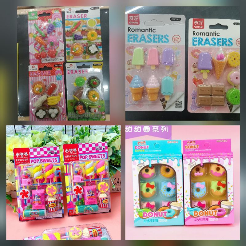 Adorable Kawaii Eraser Collection | Shopee Philippines