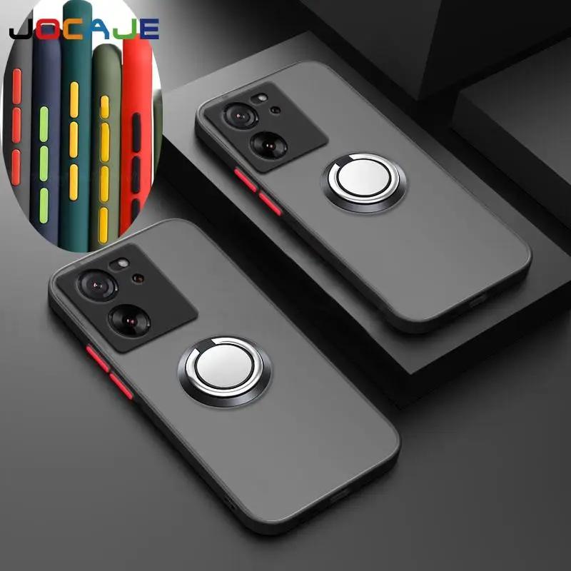 Ring Stand Skin Feel Shockproof Case For Xiaomi POCO X6 Pro M6 X5 F5 M5 ...