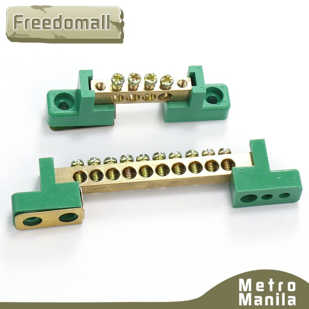Grounding Bus Bar Brass Grounding Bar 6/8/12 Ways IP40 Grounding Bar ...