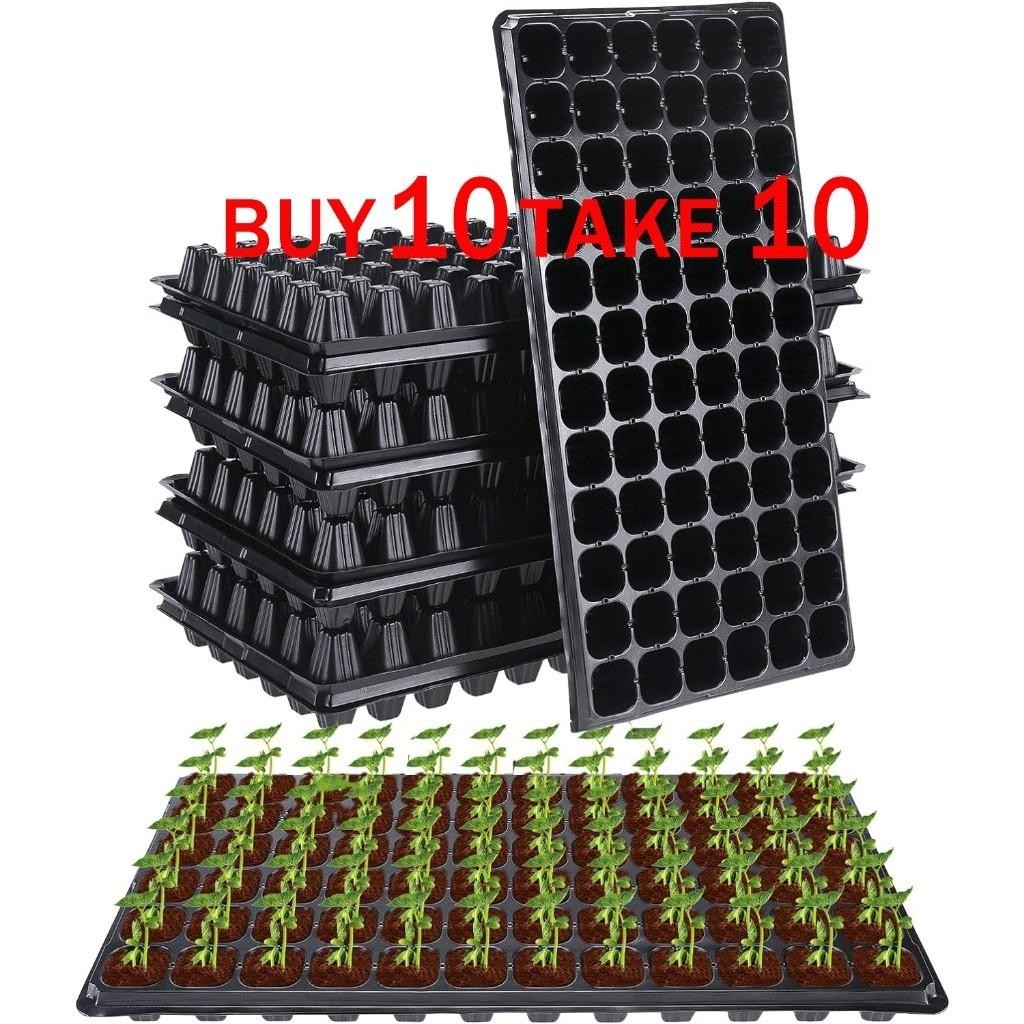【buy 10 take10】Seedling Tray 32/50/72/105/128/200 Holes Garden Starter ...