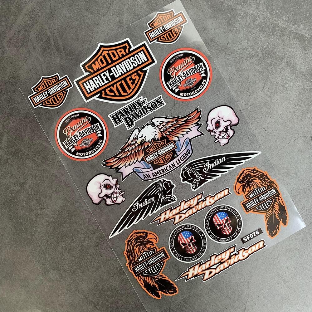 For Harley Davidson Motorcycle Sticker Harley Retro Motorcycle Electric ...