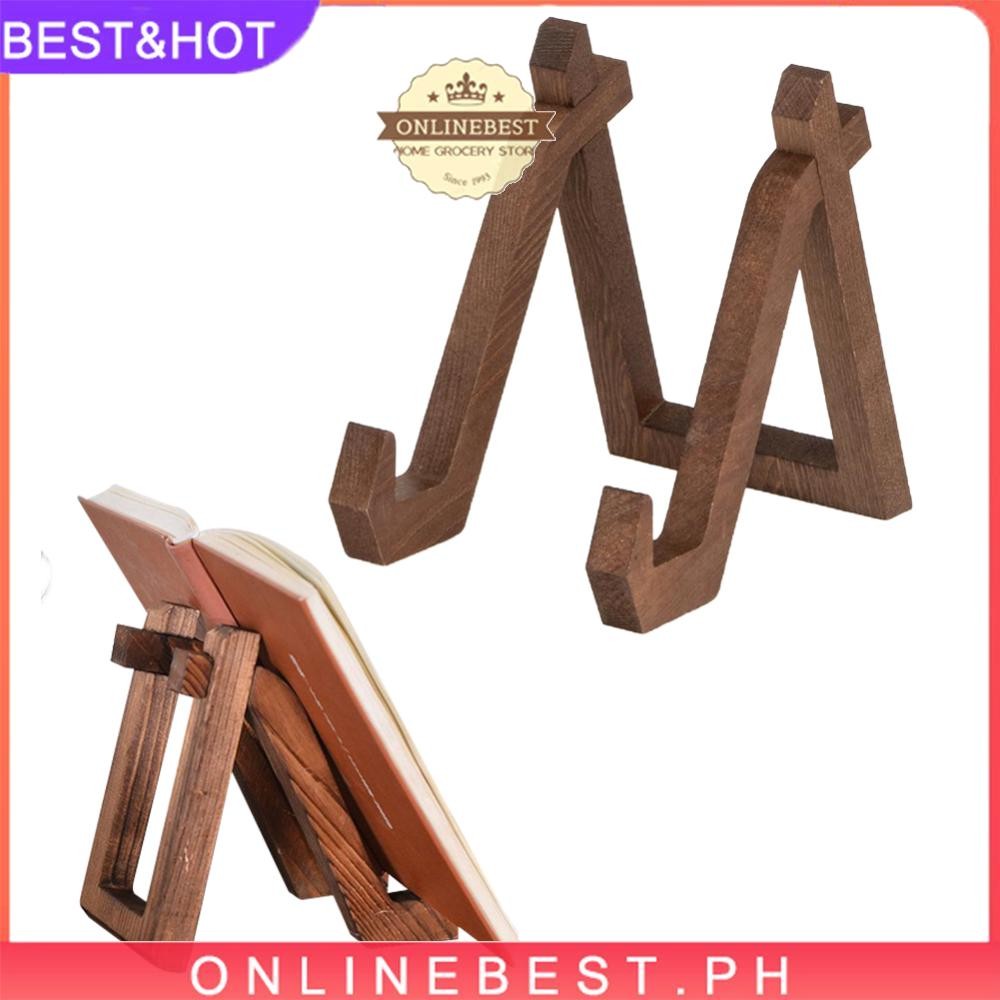 Wooden Kitchen Counter Item Display Rack Vintage Recipe Rack for ...
